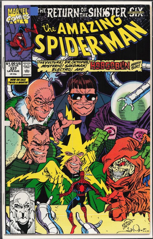 The Amazing Spider-Man #337 (1990) Spider-Man [Key Issue] | Comic Books ...