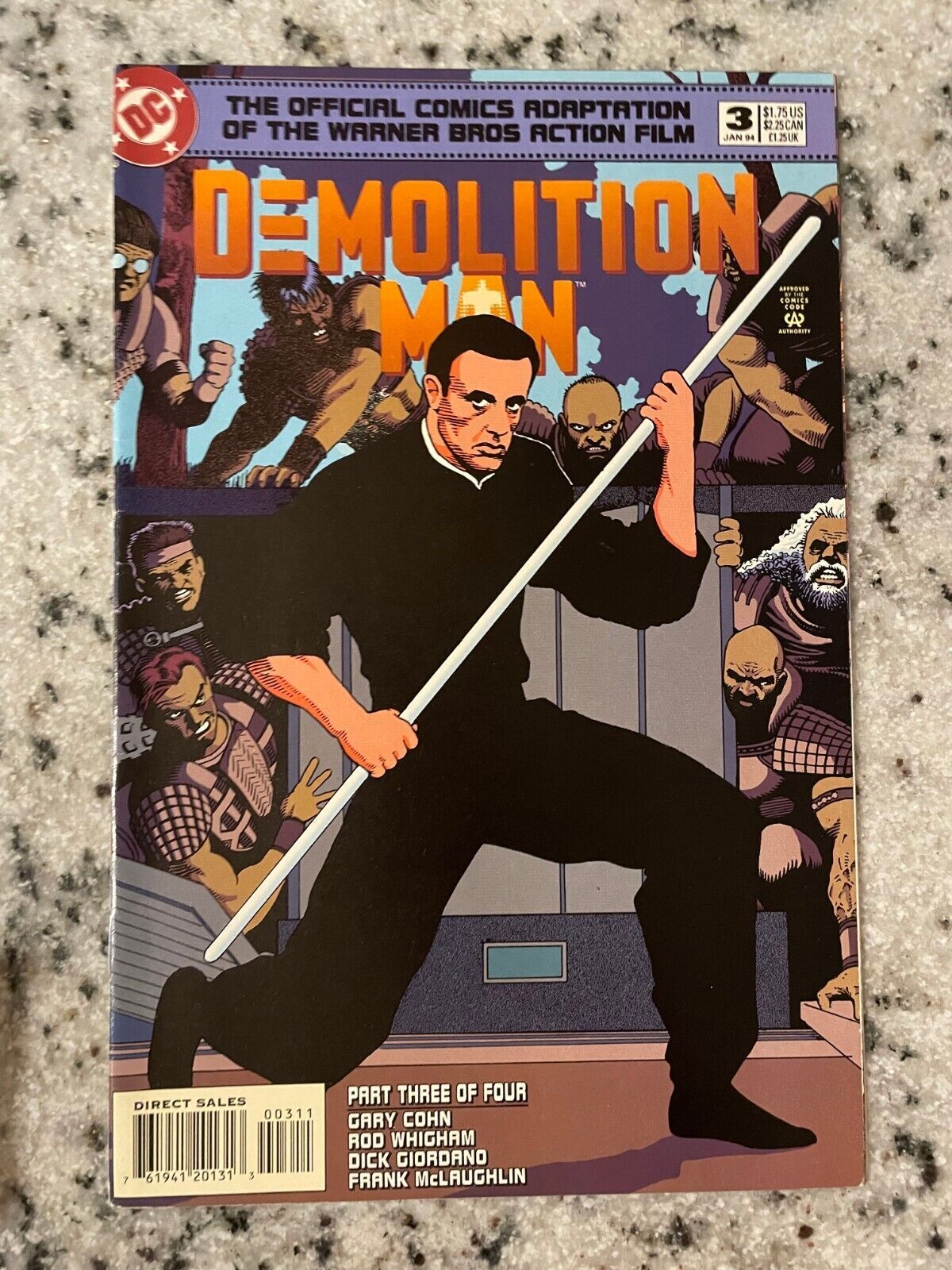 Demolition Man # 3 NM- DC Comic Book Sylvester Stallone Movie ...