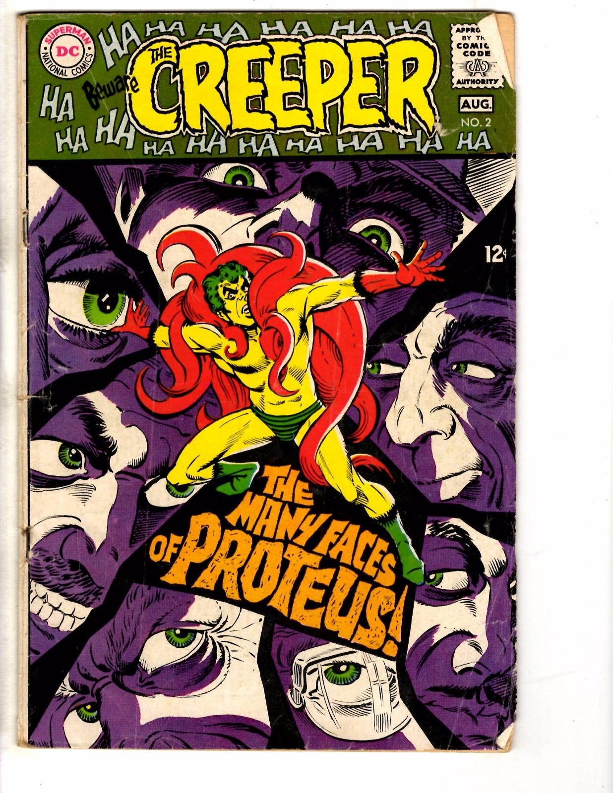 Creeper # 2 VG DC Comic Book Silver Age Steve Ditko Batman Superman ...