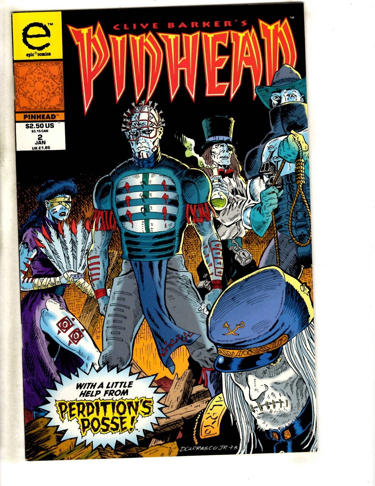 Lot Of 6 Pinhead Marvel Epic Comic Books # 1 2 3 4 5 6 Clive Barker ...