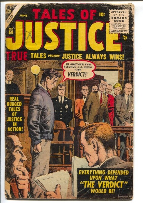 Tales of Justice #60 1956-Atlas-John Severin-Bob Powell art-G | Comic ...