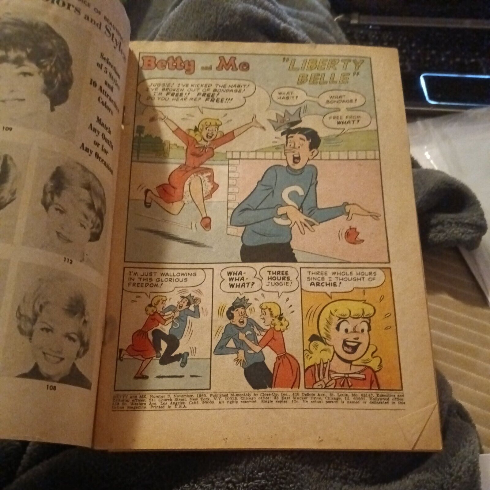 BETTY AND ME # 2 mlj 1965 ARCHIE COMIC SILVER AGE VERONICA good girl ...