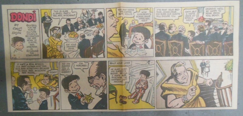 (25) Dondi Sunday Pages by Irwin Hasen from 1960 Size: 7.5 x 15 inches ...