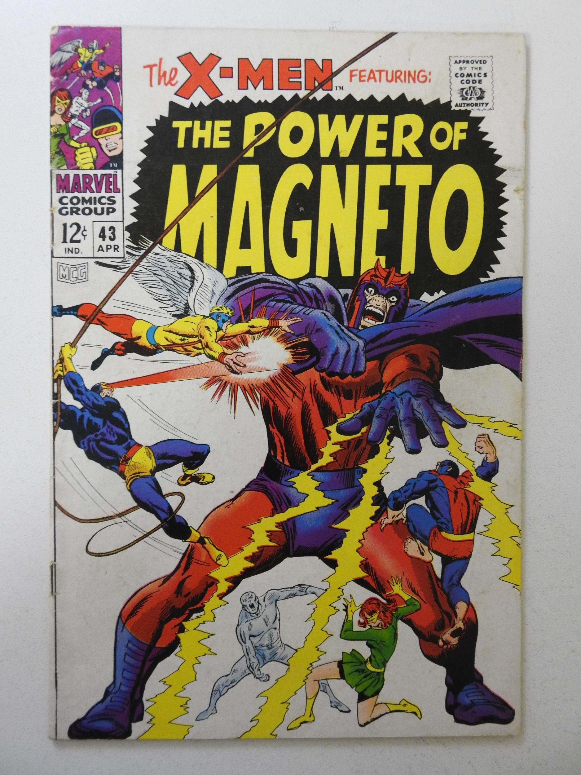 The X-Men #43 (1968) VG Condition centerfold detached bottom staple ...