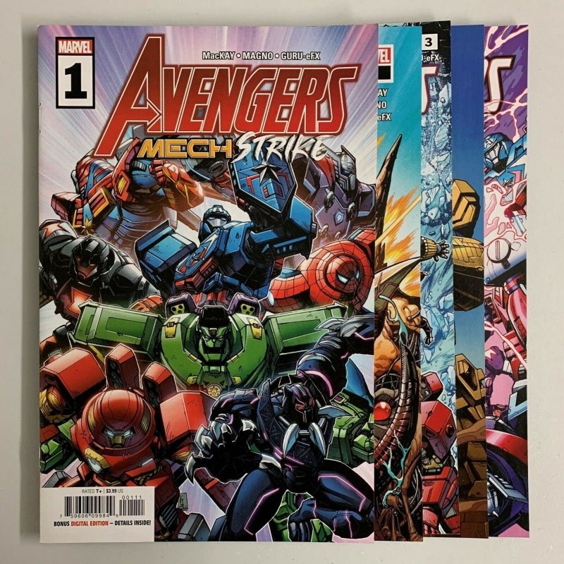 Avengers Mech Strike #1-5 Set (Marvel 2021) 1 2 3 4 5 Jed MacKay (9.2 ...