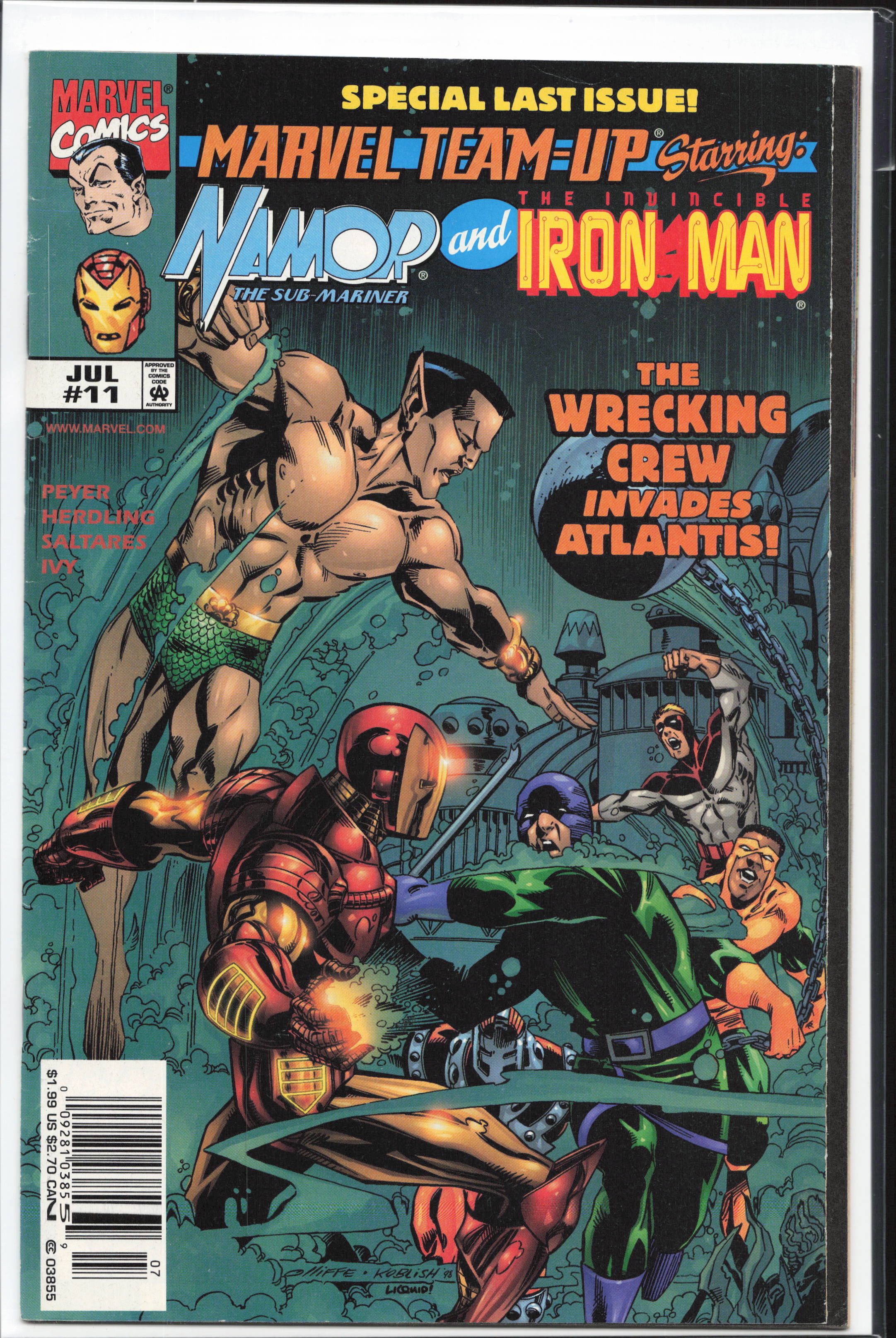 Marvel Team-Up #11 (1998) Namor the Sub-Mariner | Comic Books - Modern ...