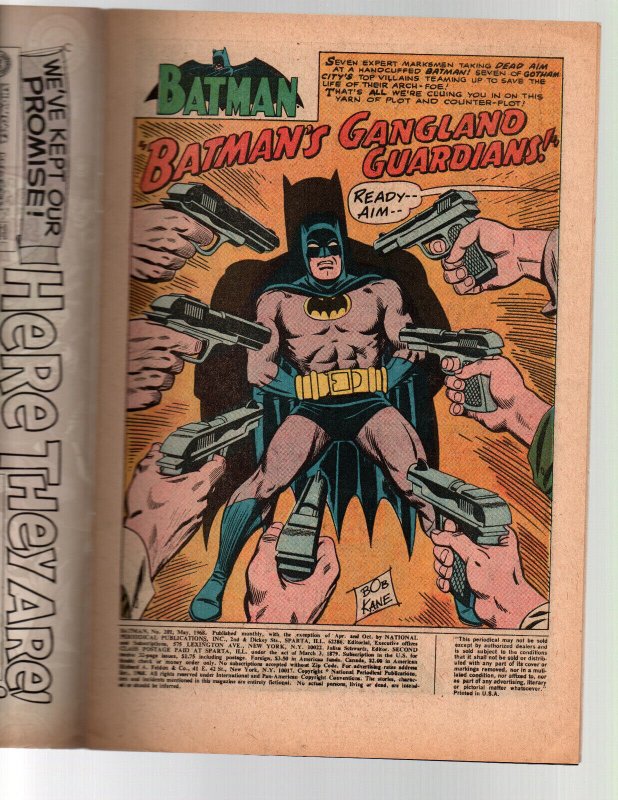Batman #201 - 1st Gangland Guardians - Joker - Carmine Infantino - 1968 ...