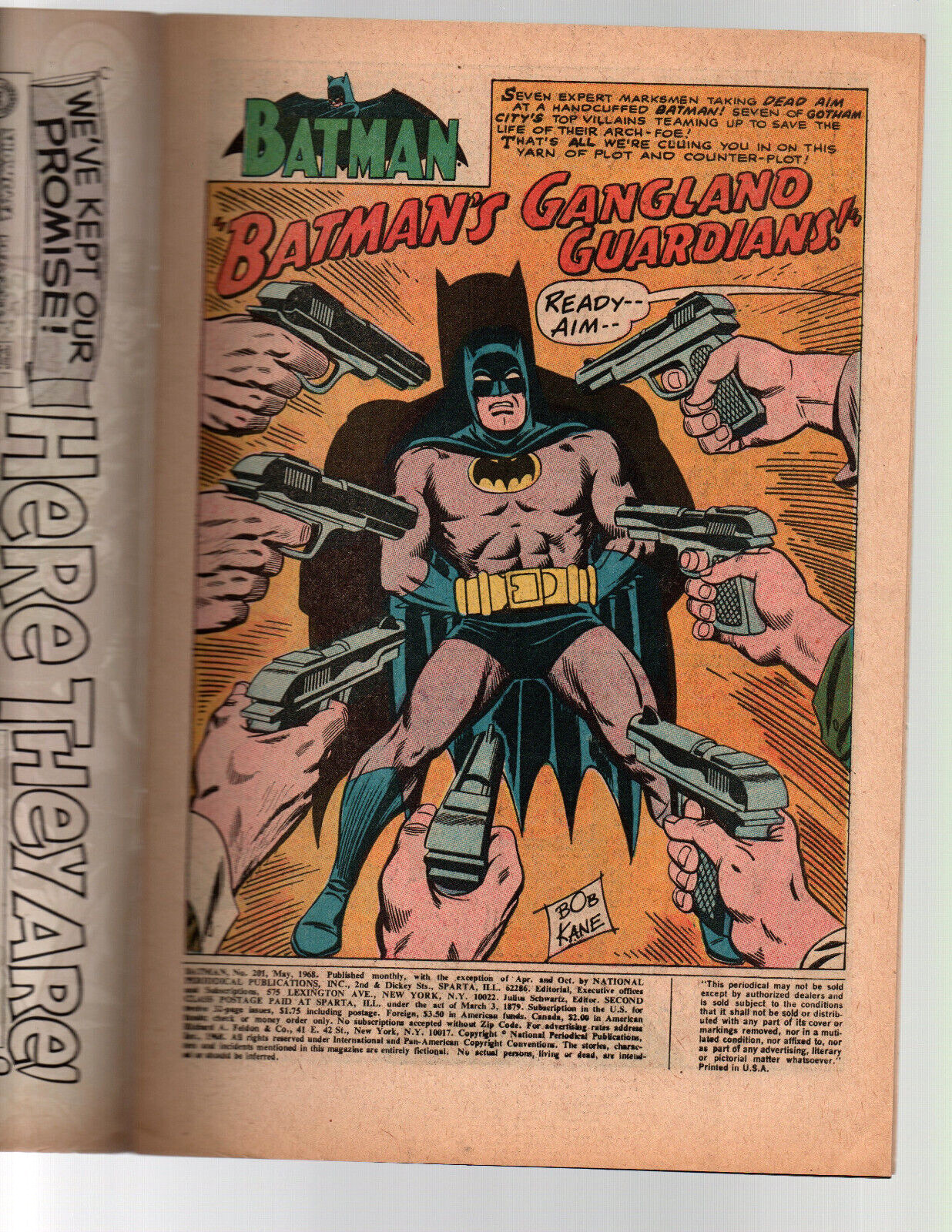 Batman #201 - 1st Gangland Guardians - Joker - Carmine Infantino - 1968 ...
