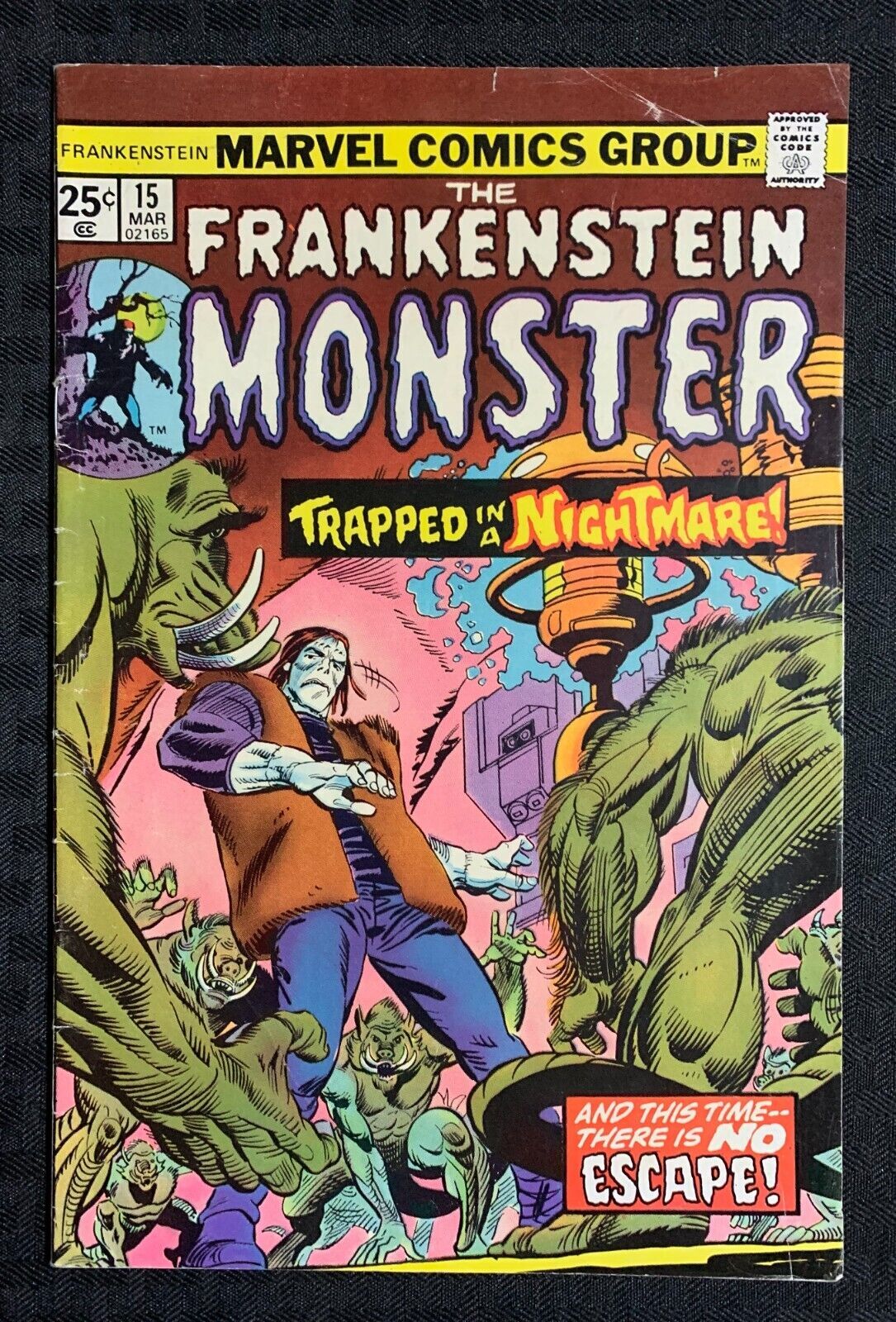 1974 THE FRANKENSTEIN MONSTER #15 FN 6.0 Marvel Comics | Comic Books ...