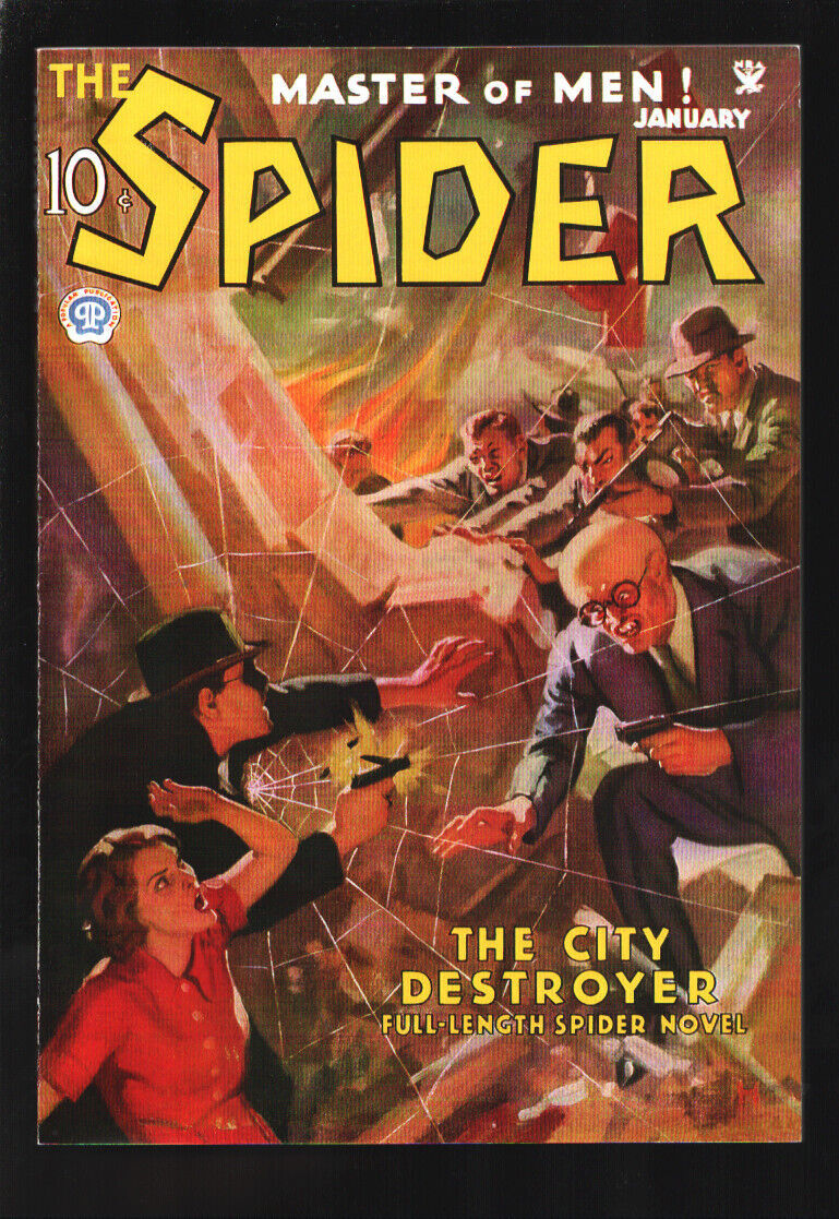 The Spider Pulp Replica 1/1935-Girasol-Reprints "The City Destroyer ...