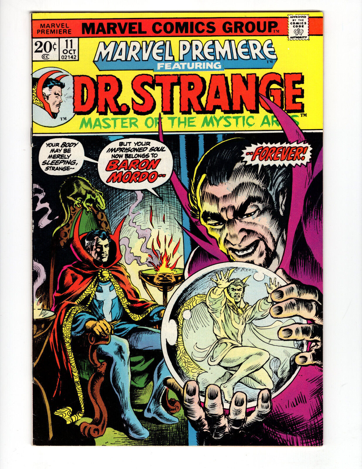 Marvel Premiere 11 ?(1973) ORIGIN Of Dr Strange Retold! Ditko Art! Very ...