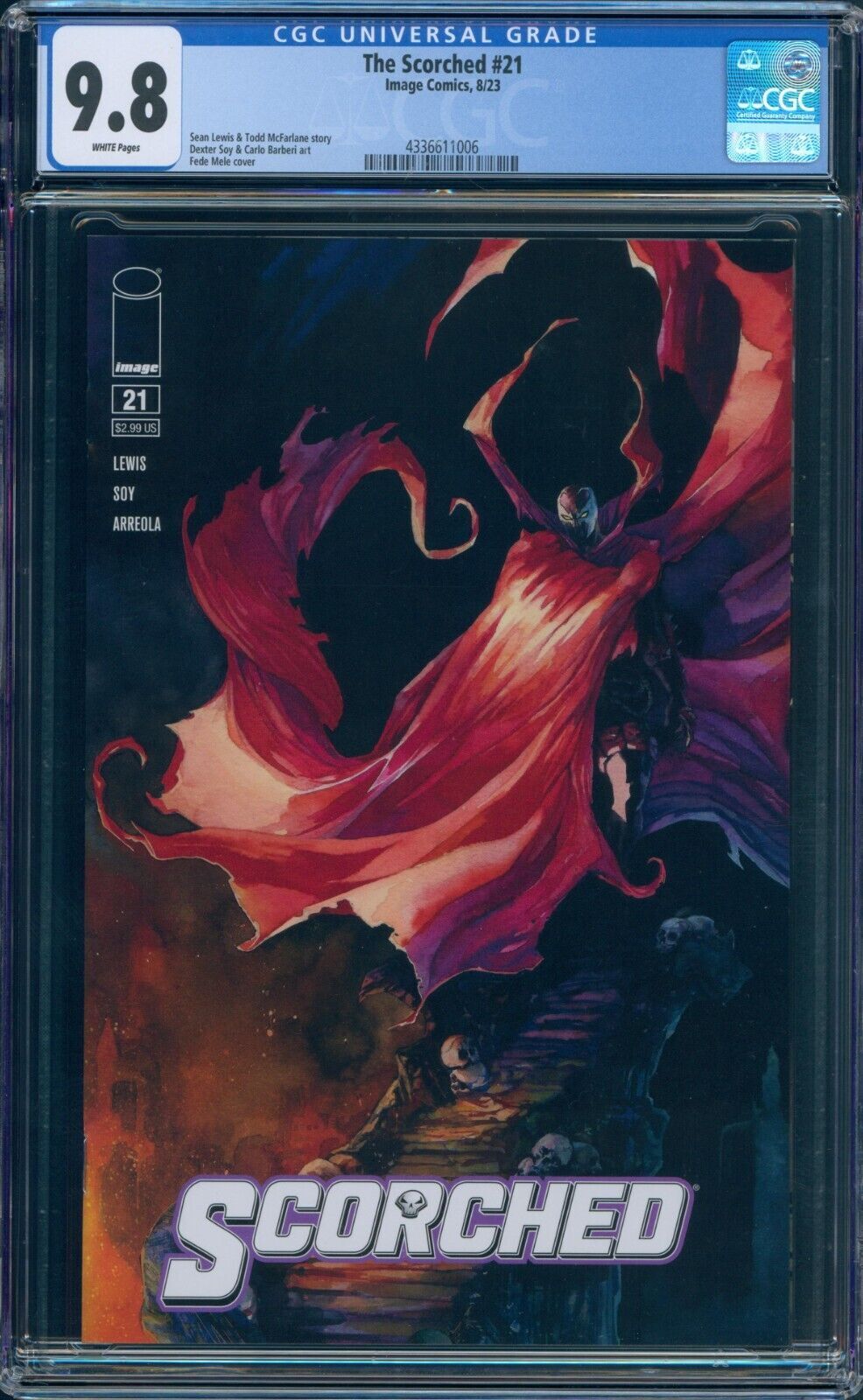 Spawn: The Scorched #21 CGC 9.8 Mele Cover A Image 2023 Todd McFarlane ...