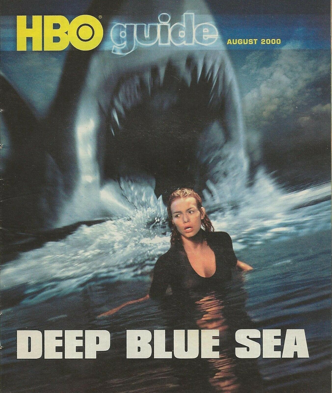 ORIGINAL Vintage Aug 2000 HBO Guide Magazine Deep Blue Sea Blue Streak ...