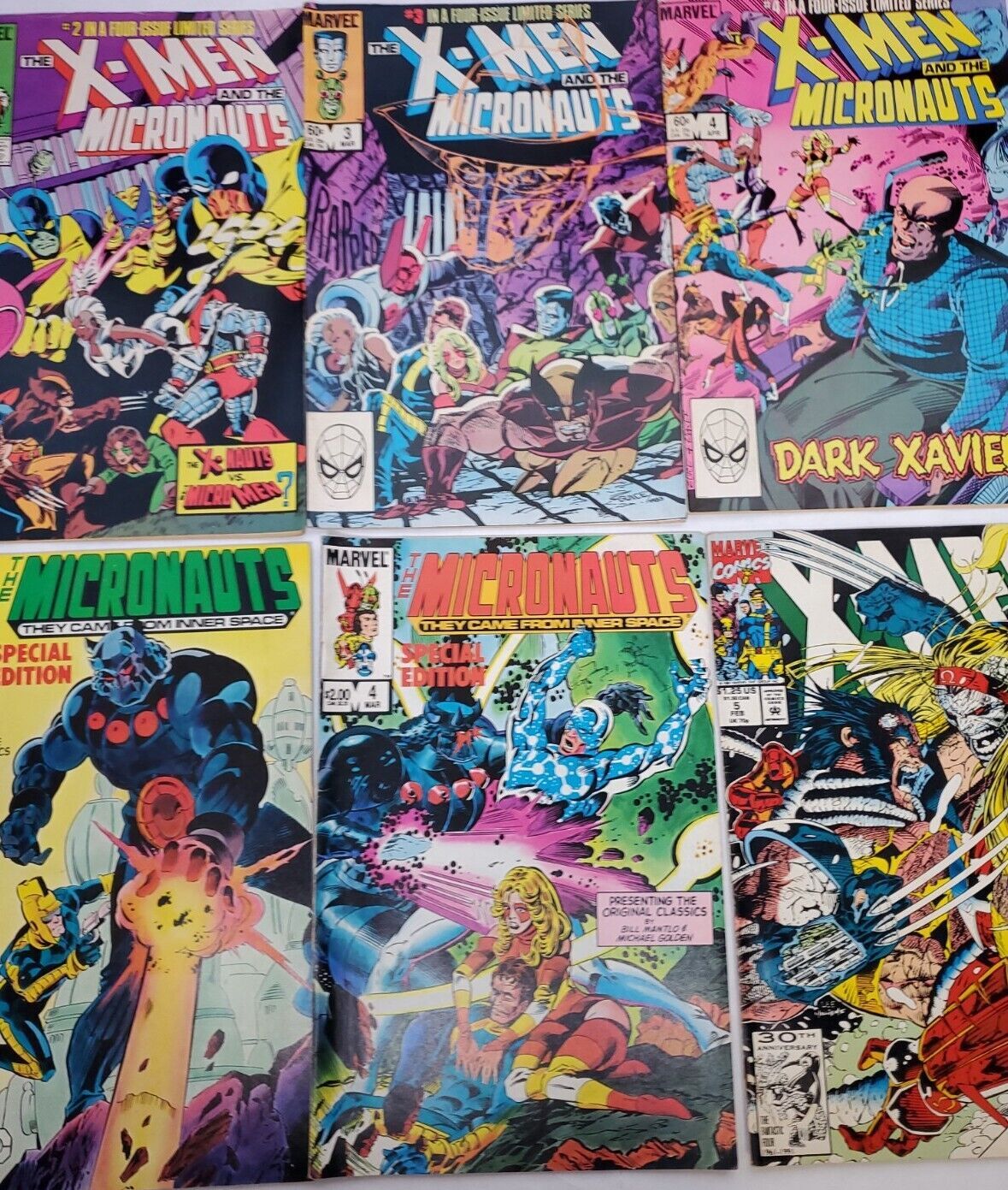 X-Men & The Micronauts 1-6 & More 25 Total Comics Marvel As Pictured ...