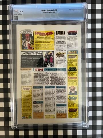 Ghost Rider #28 (1992) - CGC 9.8 PERFECT! 1st Lilith & Midnight Sons ...