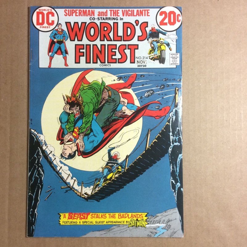 Worlds Finest Comics #214 (7.0) "The Beast Stalks the Badlands" 1972 ...