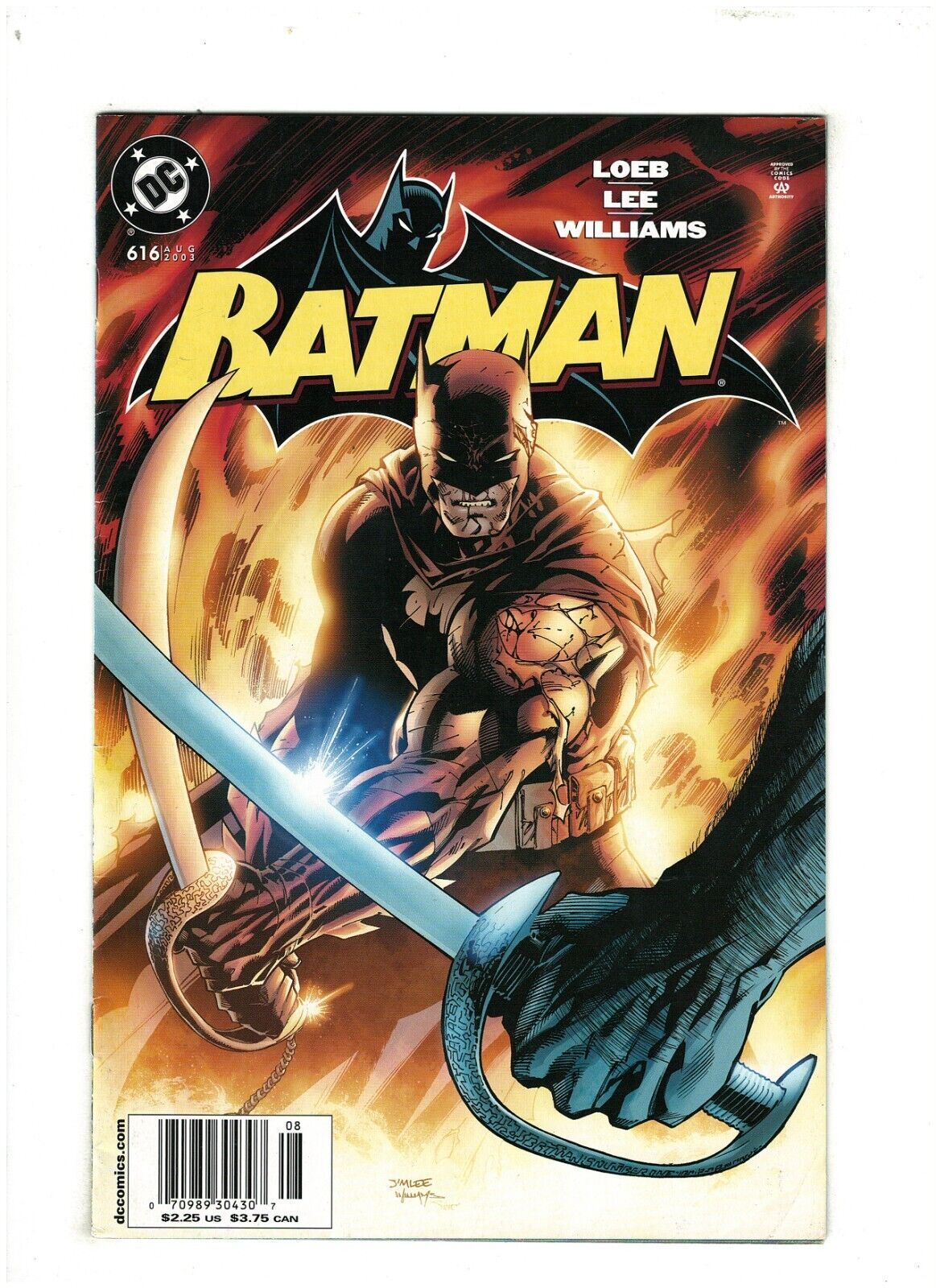 Batman #616 VF 8.0 Newsstand DC Jim Lee art Hush, vs. Ra's Al Ghul 2003 ...