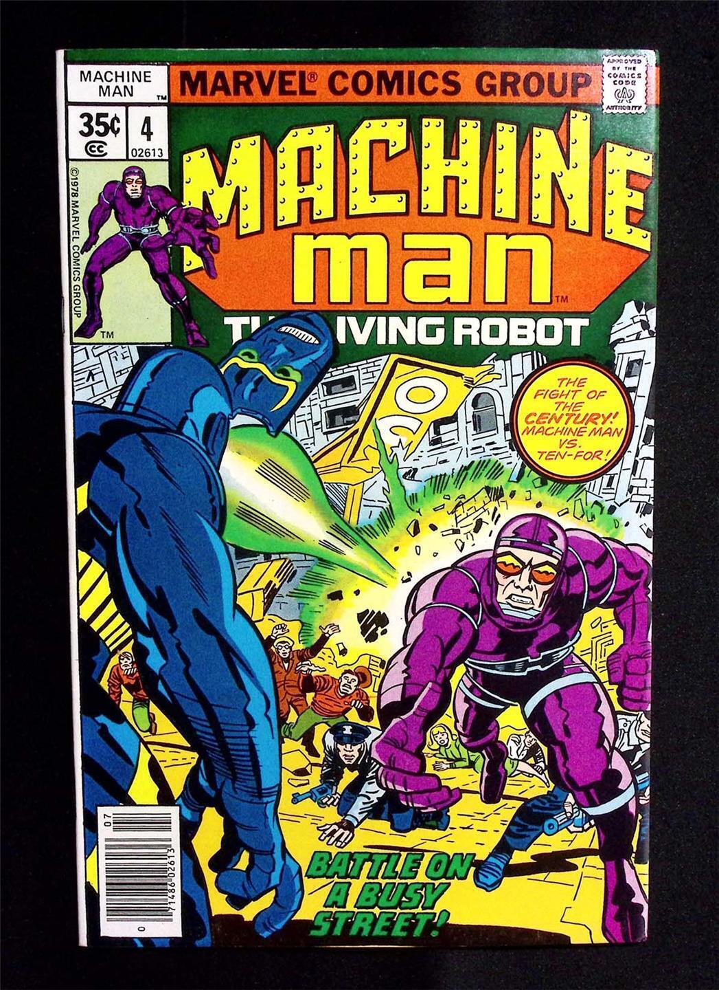 Machine Man #4 Marvel Comics July 1978 Battle on a Busy Street Jack ...
