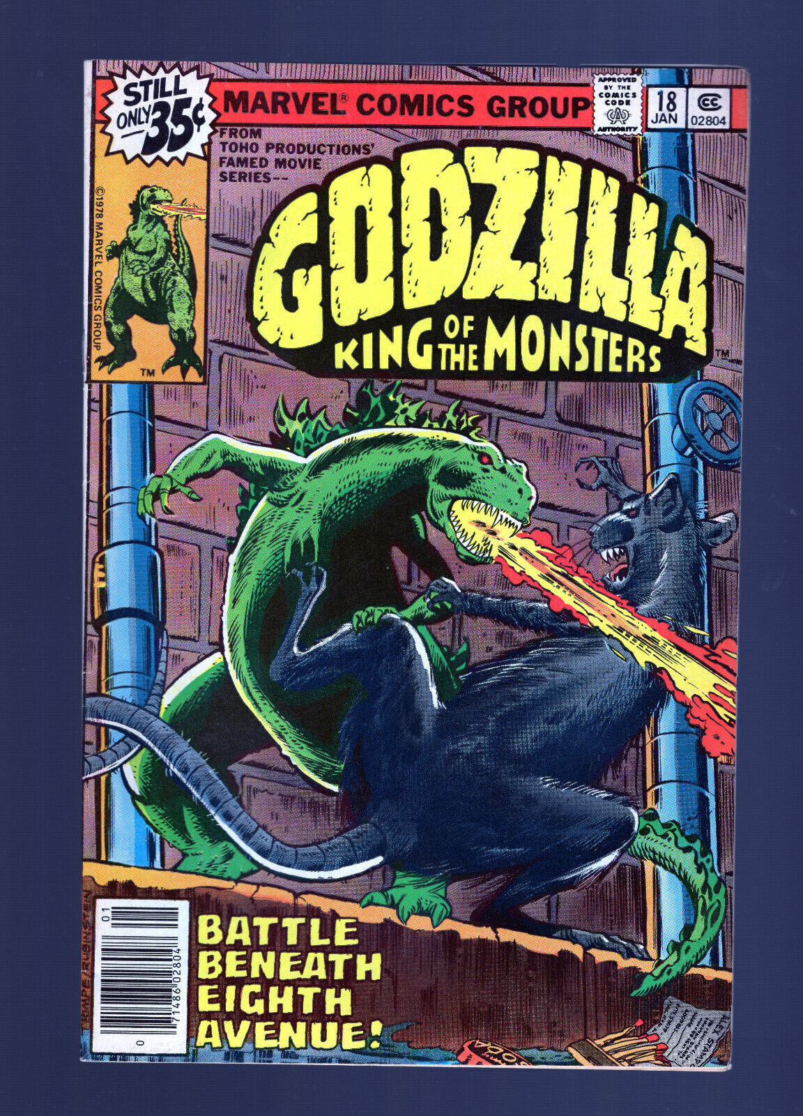 Godzilla #18 - Herb Trimpe Cover Art. Doug Moench Story. (6.5/7.0) 1978 ...