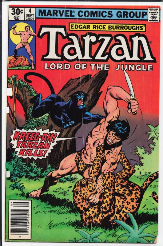 Tarzan #4 (1977) Tarzan | Comic Books - Bronze Age, Marvel, Tarzan ...