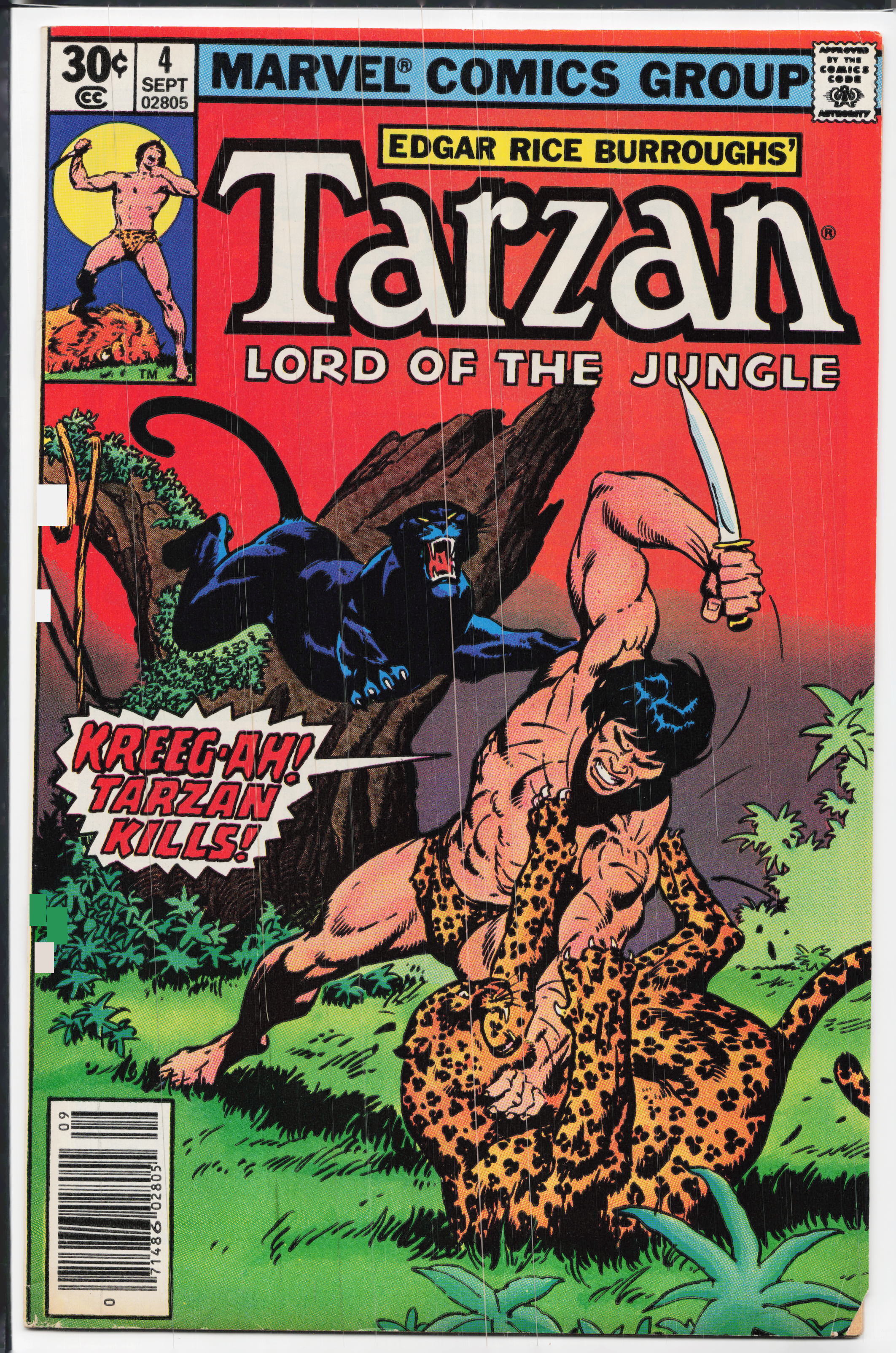 Tarzan #4 (1977) Tarzan | Comic Books - Bronze Age, Marvel, Tarzan ...