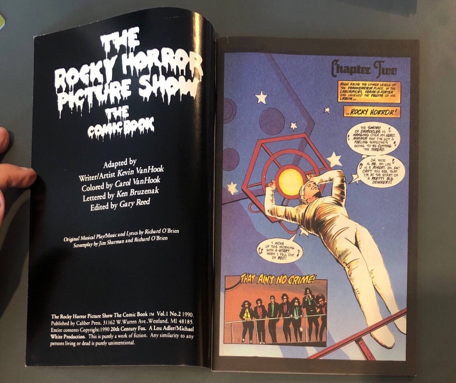 The ROCKY HORROR PICTURE SHOW Comic Lot (2) Issues #2, #3 Caliber ...