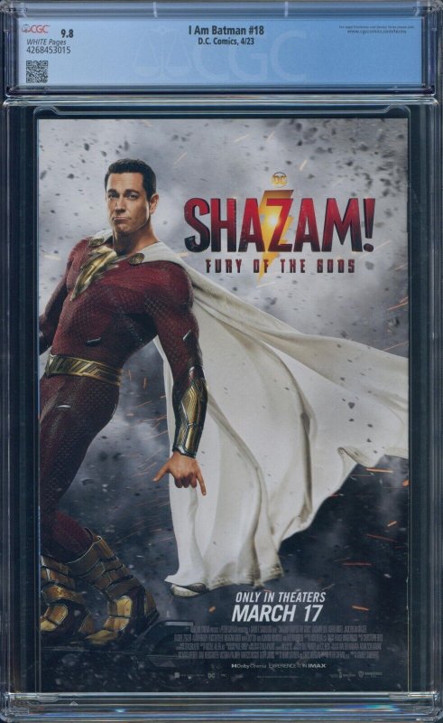 I Am Batman #18 CGC 9.8 White Pages Final Issue Duce Cover A DC Comics ...