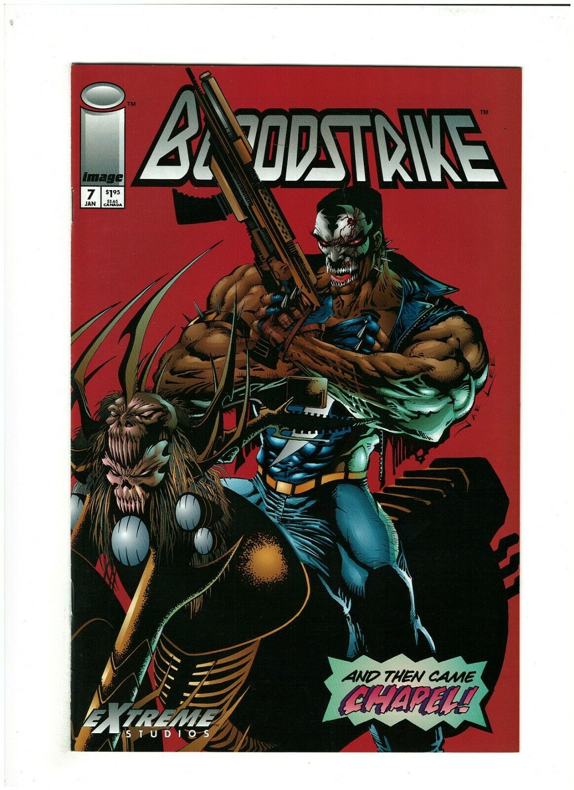 Bloodstrike #7 NM- 9.2 Image Comics 1994 Jae Lee, vs. Chapel | Comic ...