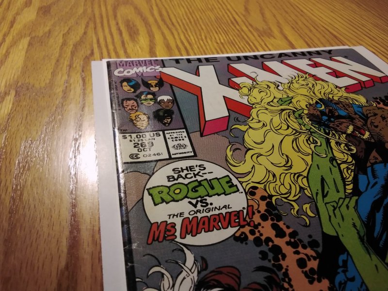 The Uncanny X-Men #269 Newsstand (1990) | Comic Books - Copper Age ...