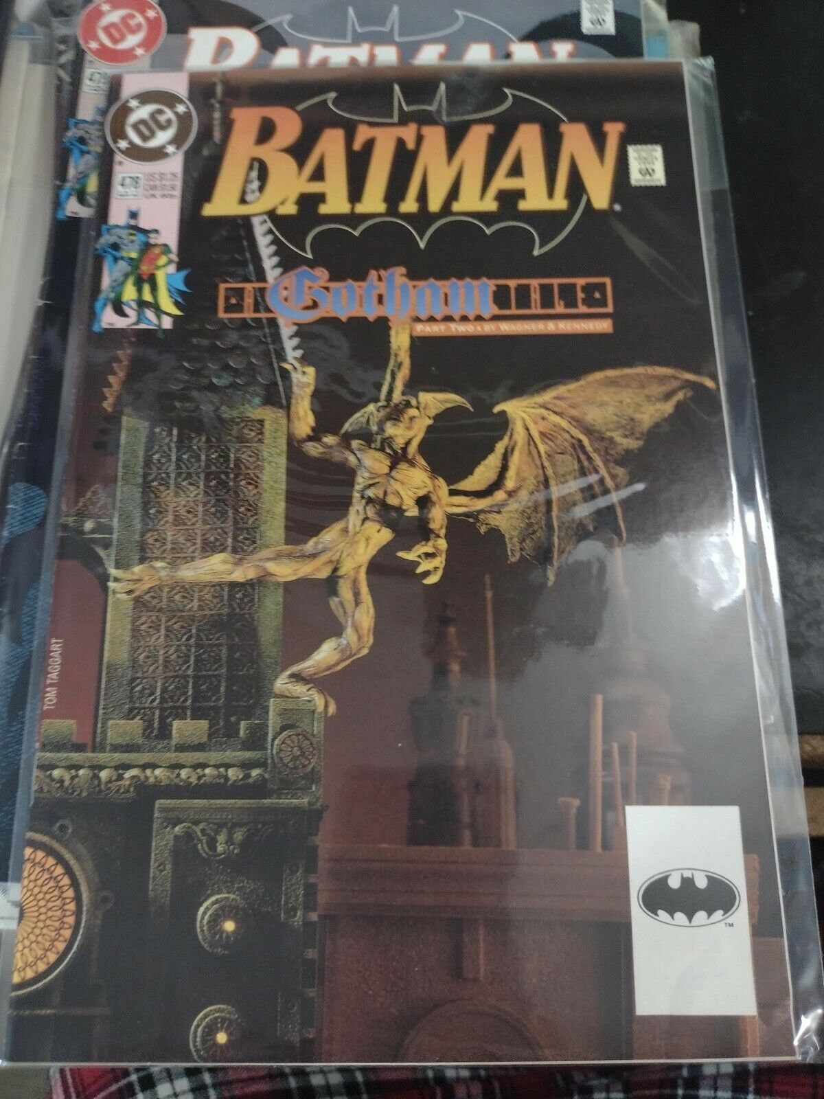 Batman # 478 1992 DC Comics Robin Gotham Tale Taggart Painted Cover ...