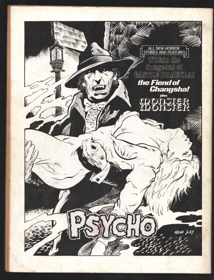 Psycho #24 1975-Skywald-final issue"The Fiend of Changsha!"-Dracula ...
