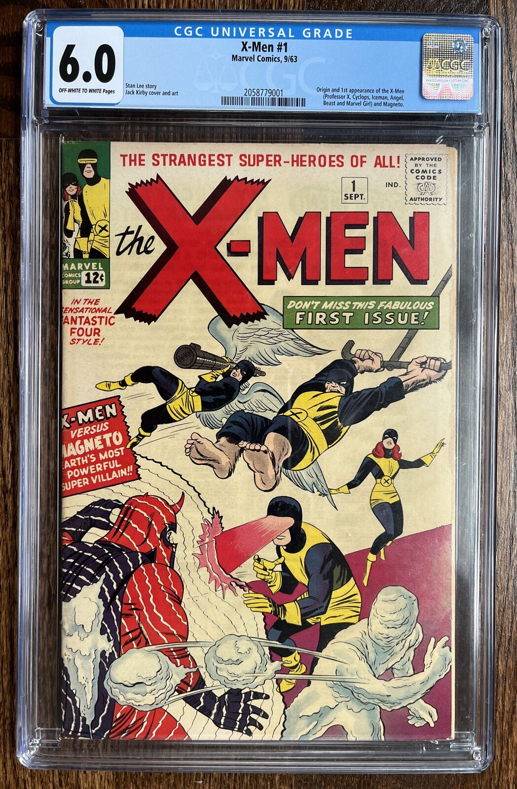 X-Men #1 CGC 6.0 1st app Professor X Cyclops Jean Grey Beast Angel ...
