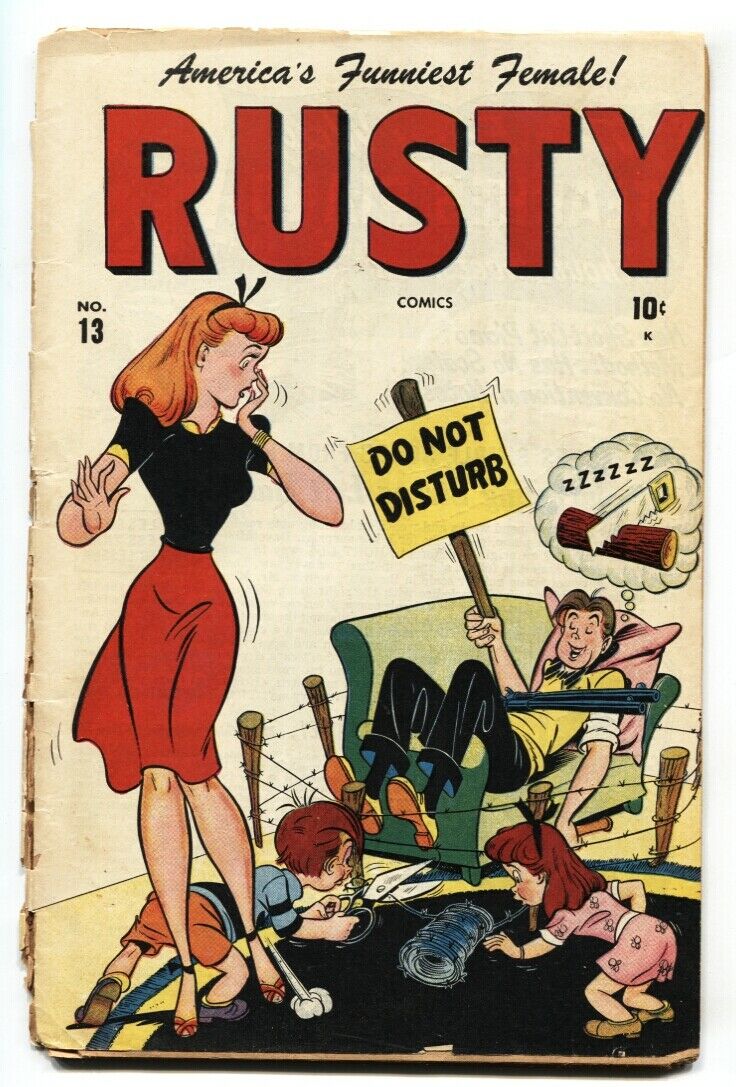 Rusty #13 1948-Marvel-Hedy de Vine-Tessie The Typist-Millie The Model ...
