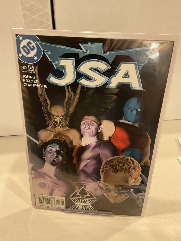 JSA 56 2004 9.0 (our highest grade) Geoff Johns! Hawkman Black Adam ...
