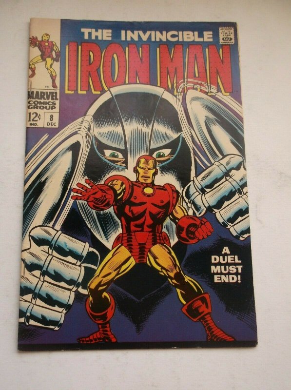 Marvel: the Invincible Iron MAN #8, Metal Head VS Gladiator, 1968, VF ...