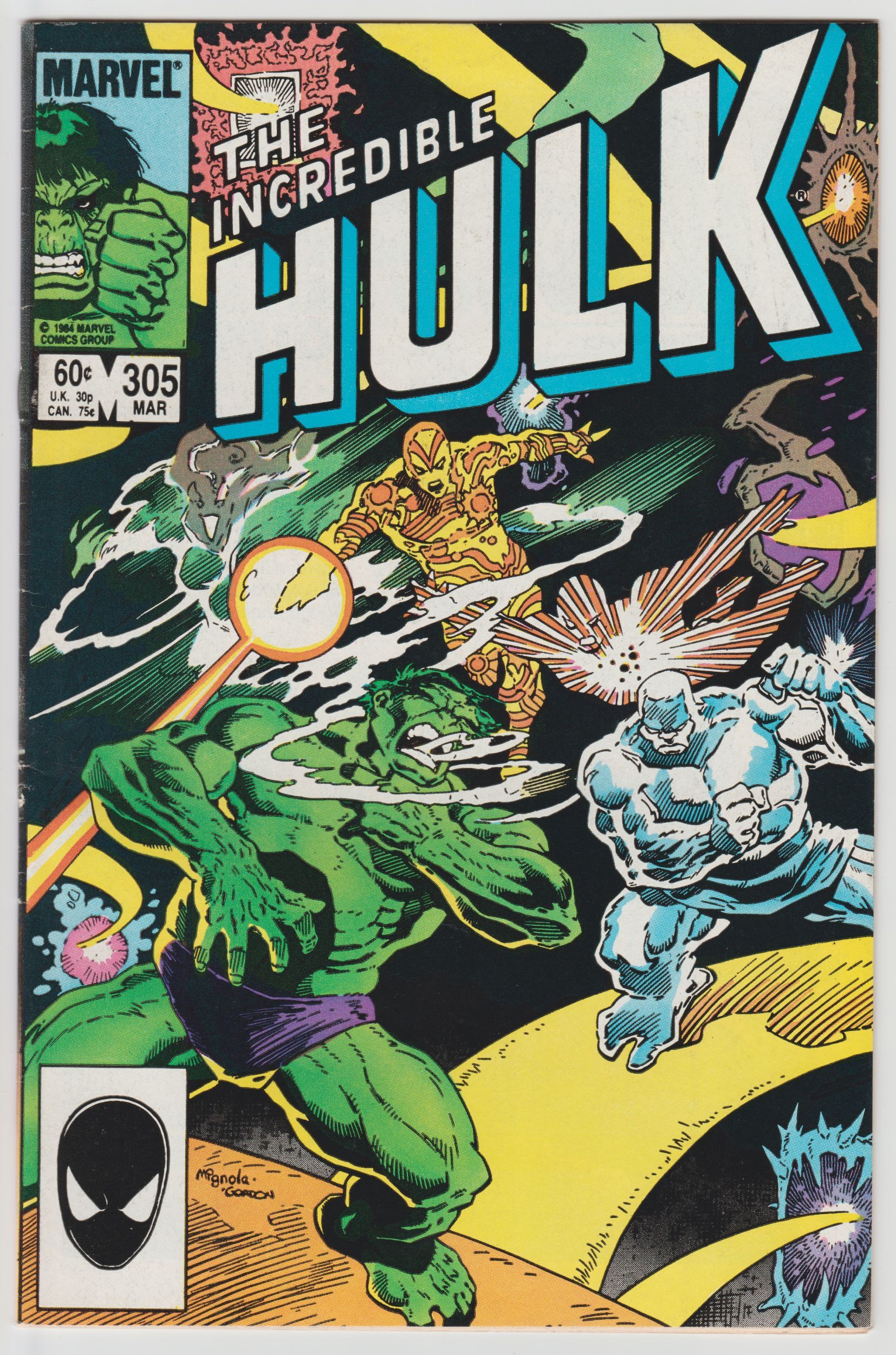 The Incredible Hulk #305 (1985) GO BOTS FIG NEWTONS Star Comics mile ...