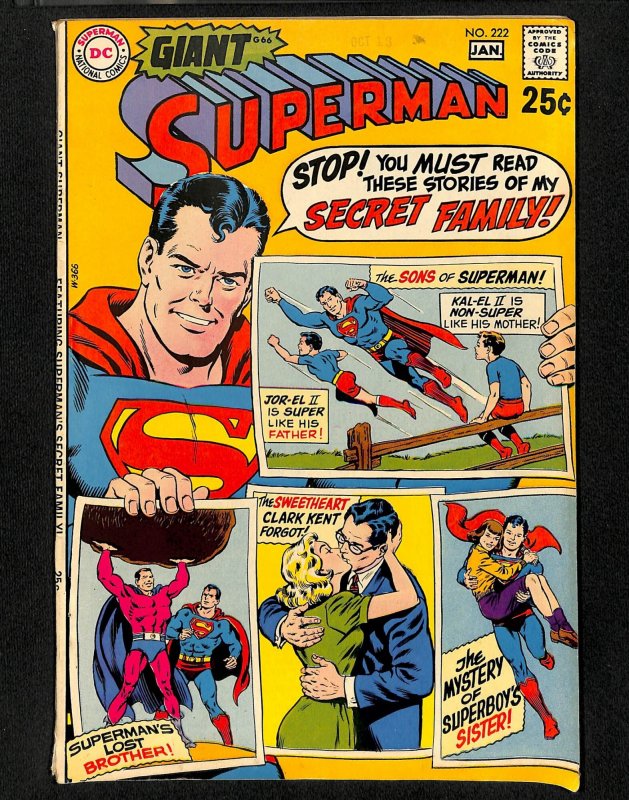 Superman #222 Q-Bomb Experiment! DC Comics! | Full Runs & Sets, DC ...