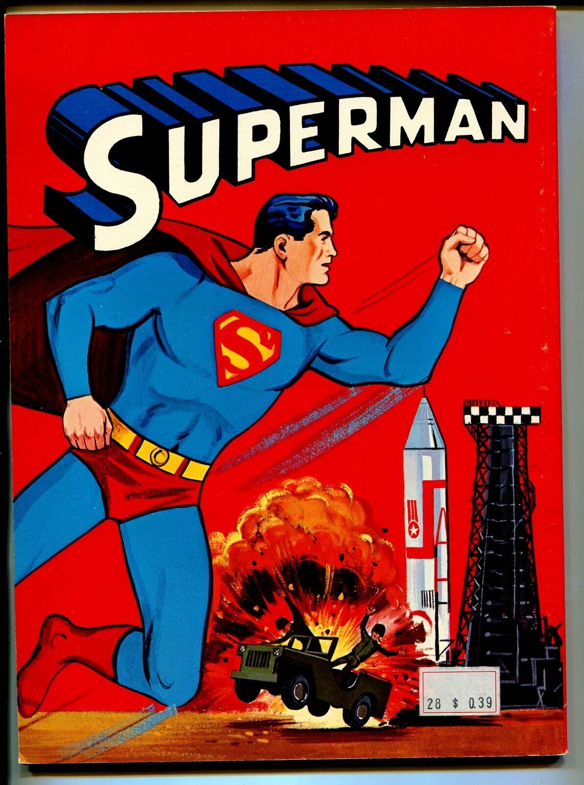 Superman Coloring Book #1031 1965-Whitman-explosion cover-unused-FN/VF ...