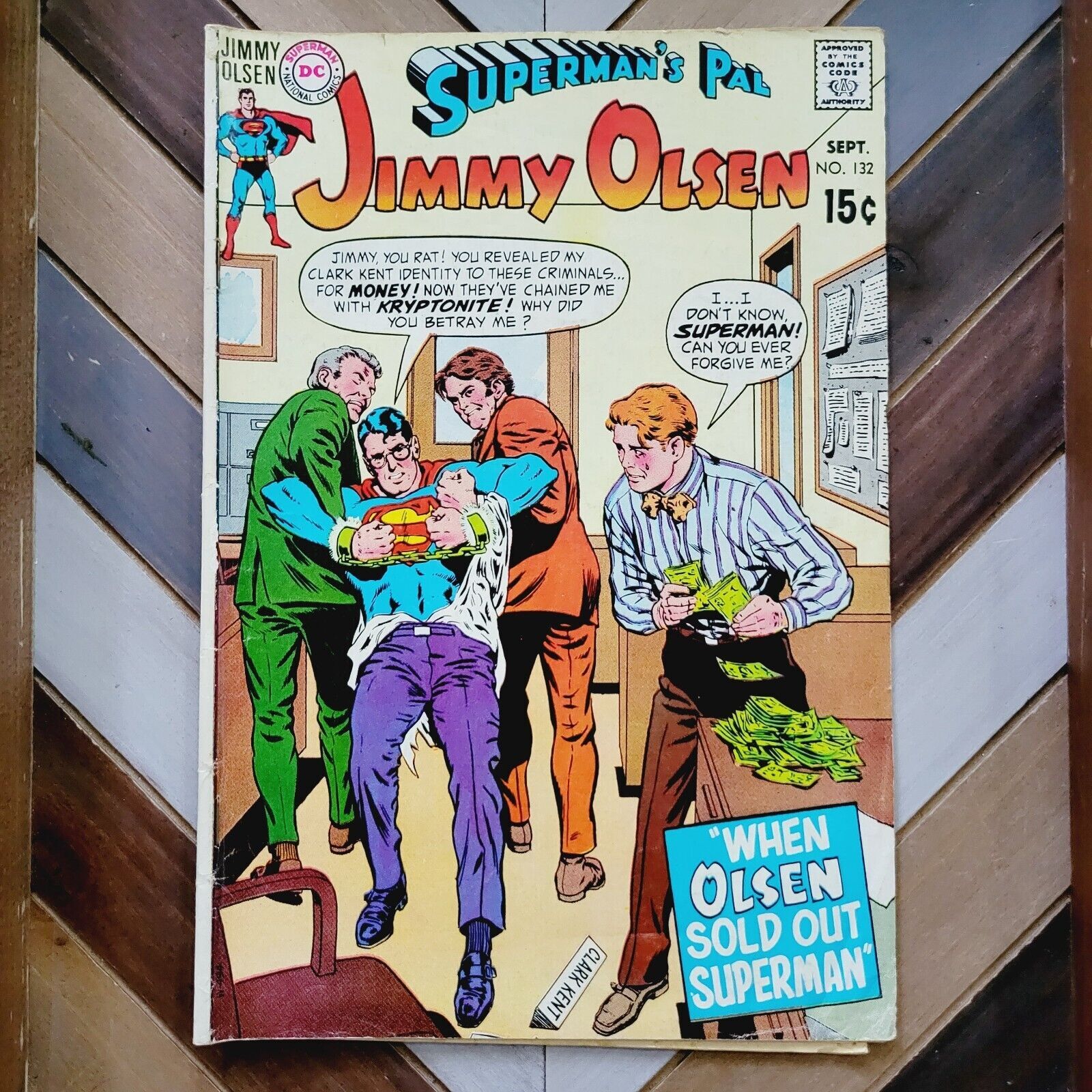SUPERMAN'S PAL JIMMY OLSEN #132 VG (DC 1970) "When Olsen Sold Out ...
