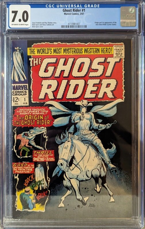 The Ghost Rider #1 (Feb 1967) (Western) Original Ghost Rider! CGC ...