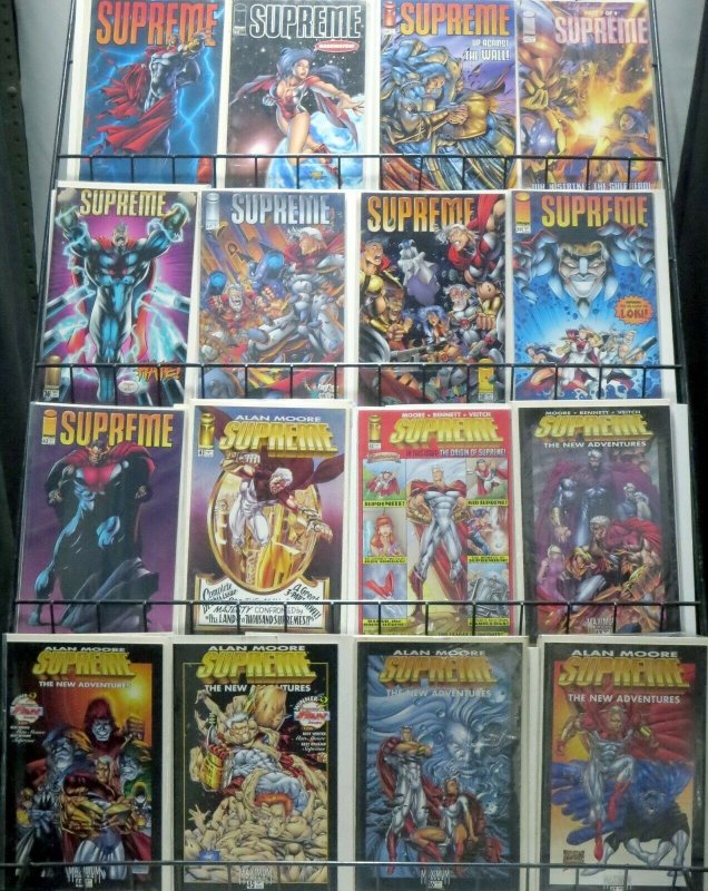 SUPREME (Image/Awesome, 1995) #0-56, Annual 1 (missing #48) Alan Moore ...