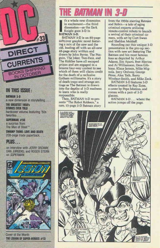 DC Direct Currents #33 VF ; DC | Batman in 3-D | Comic Books - Copper ...