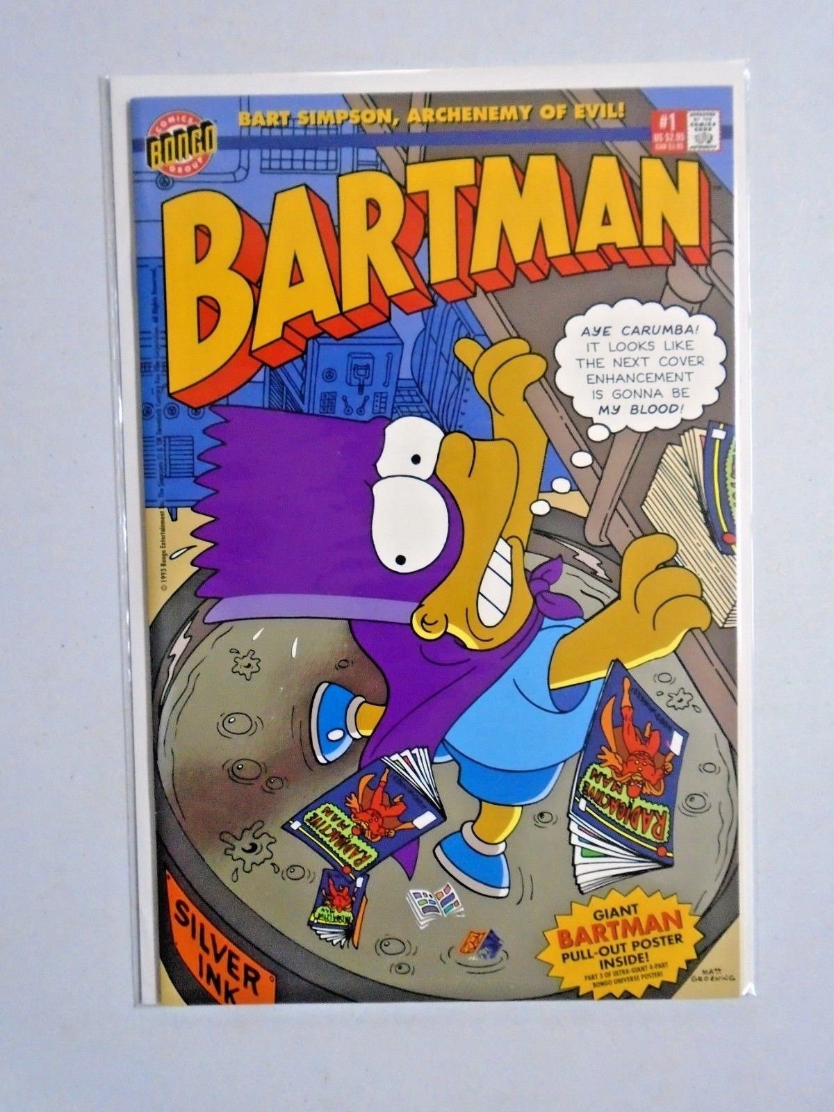 Bartman (1993) #1, Newsstand Edition, 8.0/VF Foil Cover | No Poster ...