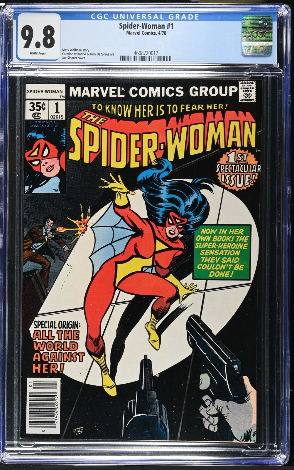 Spider-Woman #1 CGC 9.8 WHITE Pages 1st Series 1978 Infantino Art ...