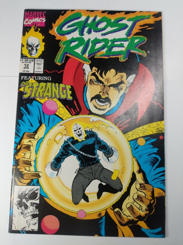 Ghost Rider #12 VF 1990 Dr Strange App Marvel Comics C134A | Comic ...