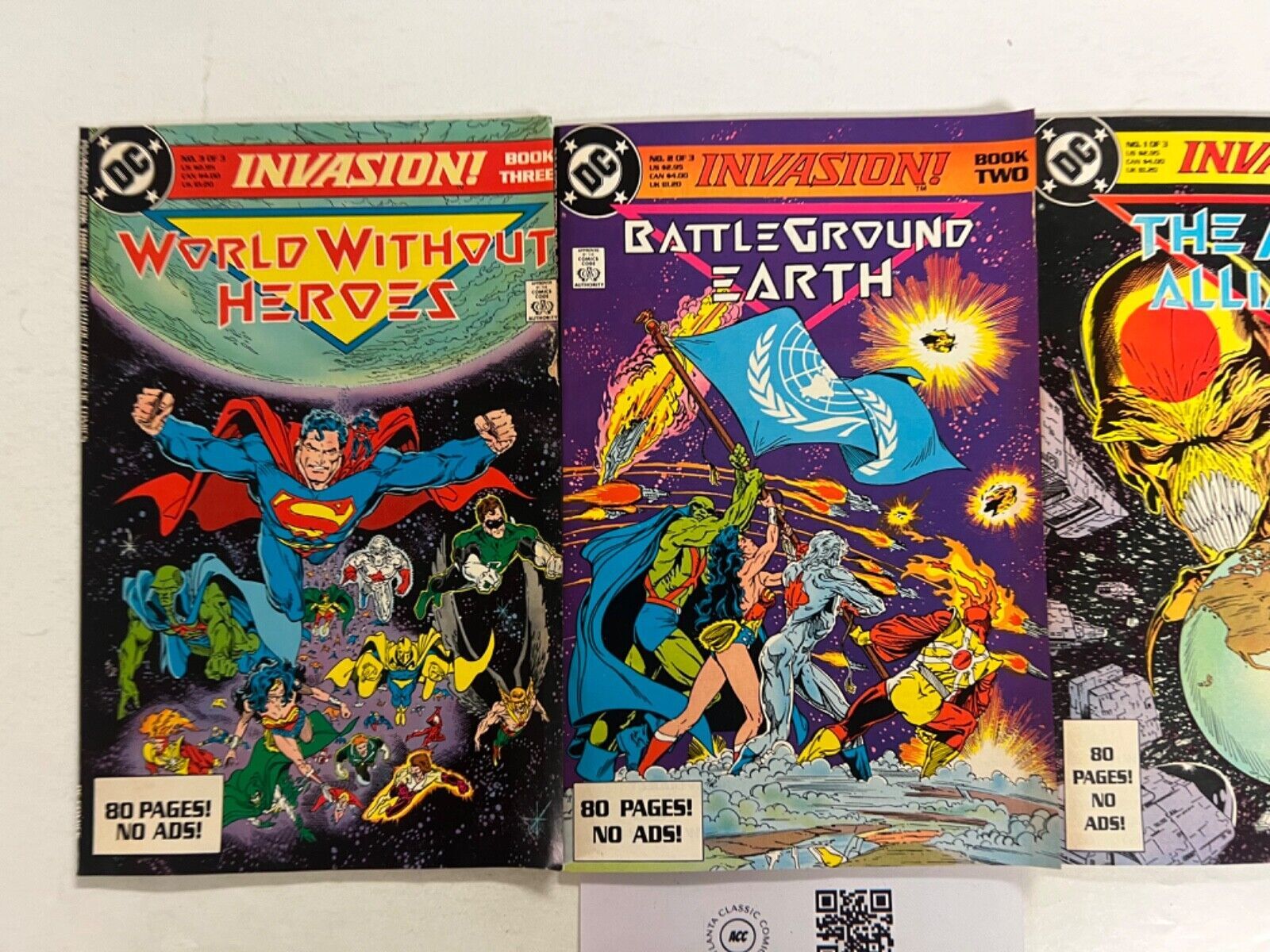 3 Invasion DC Comic Books # 1 2 3 Joker Superman Flash Batman Robin 9 ...