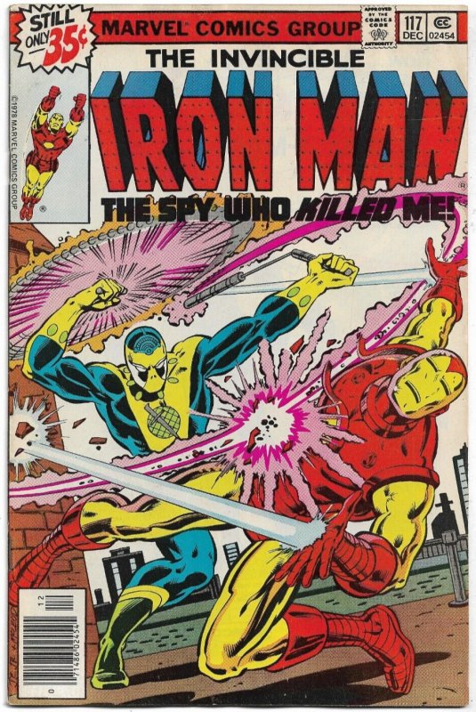 Invincible Iron Man#117 FN/VF 1978 Marvel Bronze Comics. $6 Unlimited ...