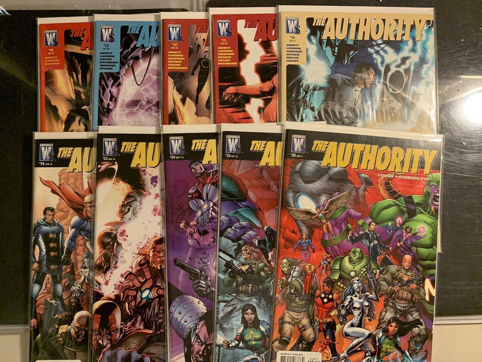 Authority, The (Wildstorm v5 2009) Lot of 10 Diff Comics Abnett Apollo ...