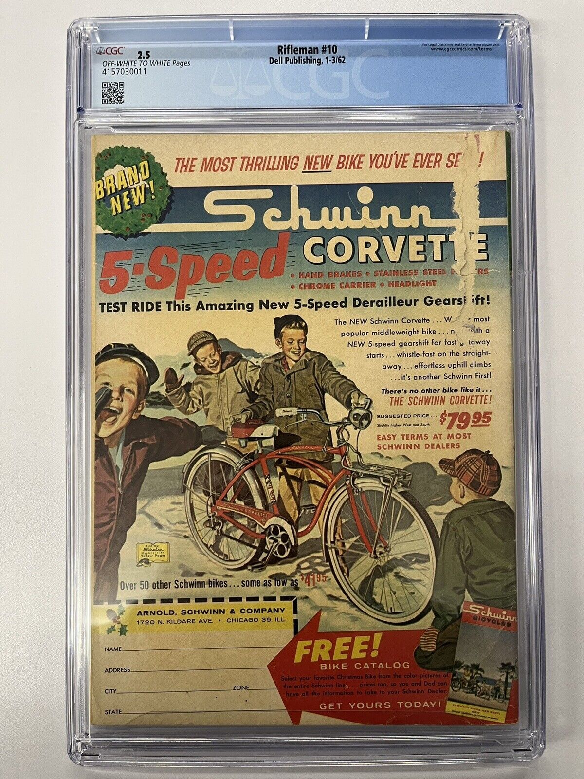 RIFLEMAN #10 (1962) CGC 2.5 Controversial Suggestive Inappropriate ...