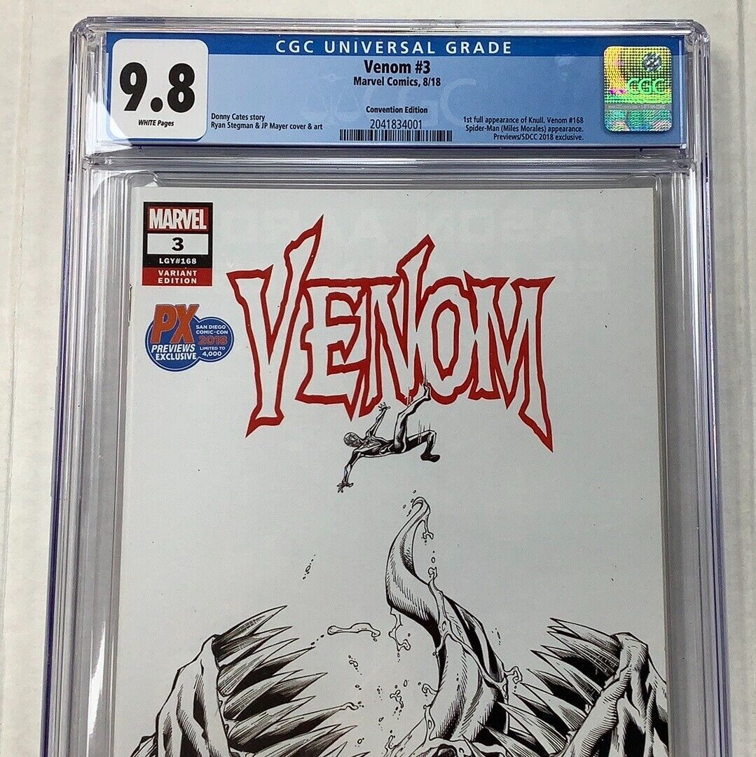 Venom #3 CGC 9.8 Convention Edition 2018 PX Preview Exclusive | Comic ...